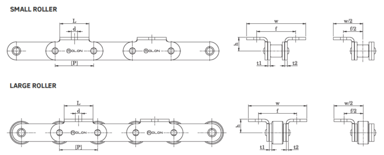 Double Pitch Chains with Attachments - L.G.Balakrishnan & Bros Ltd